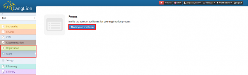 Support LangLion | Registration forms generator