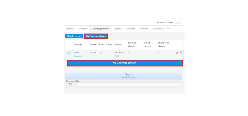 Support LangLion | Classes generator